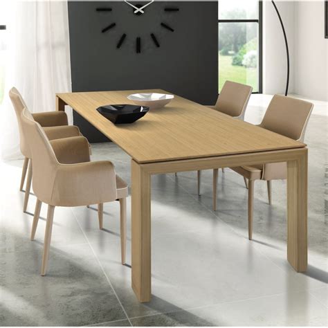 Tavolo Torino Allungabile In Legno Listellare Massello Colore Rovere