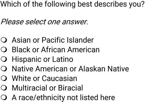 a better way to ask race and ethnicity and proof that it works versta research