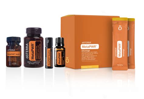 D Terra Essential Oils Metapwr System Incl Advantage Assist Softgels