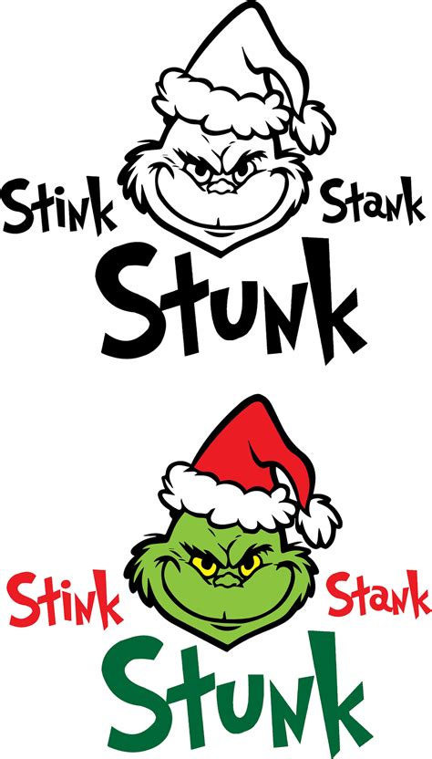 Stink Stank Stunk Grinch Christmas SVG SVG Print Ready Cut Files