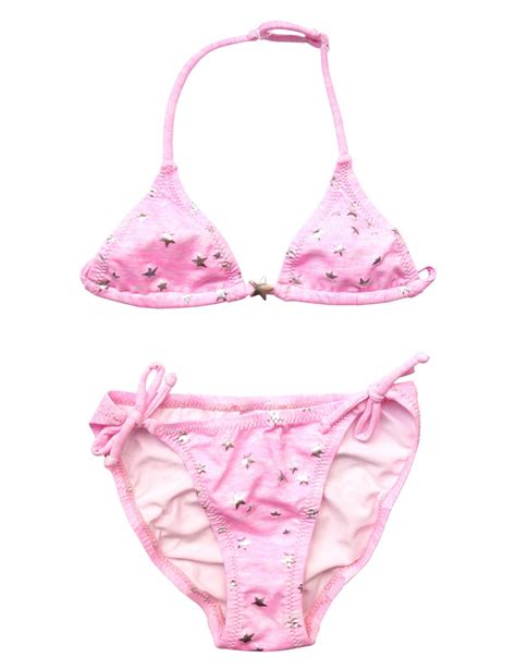 Bañador dos piezas para niña Princesse Ilou Color Rosa Talla 4 años