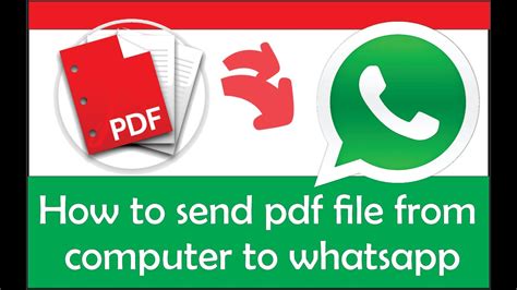 How To Send Pdf File From Computer To Whatsapp Youtube