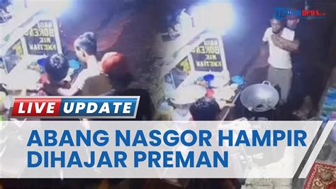 Terekam Cctv Aksi Pria Mabuk Menghajar Pedagang Nasi Goreng Di