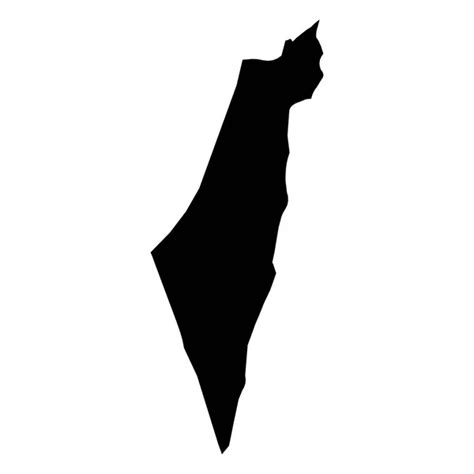 Israels Politiske Kort Administrative Afdelinger Distrikter Gazastriben