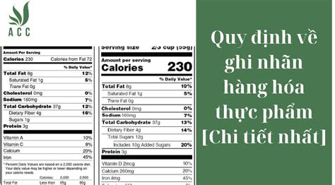 Quy định về ghi nhãn hàng hóa thực phẩm Chi tiết nhất