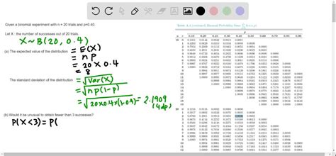 solved basic computation expected value and standard deviation consider a binomial experiment