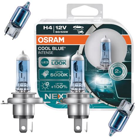 OSRAM H4 COOL BLUE INTENSE XENON LED ŻARÓWKI HALOGENOWE W5W COOL BLUE