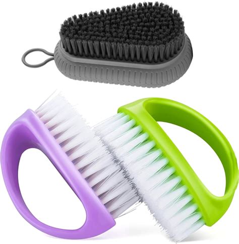 3 Pcs Nail Brush Durable Stiff Bristles Nail Hand Scrub Brush