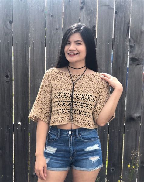 Lacy Summer Top Crochet Pattern PDF File And Video Tutorial Etsy UK