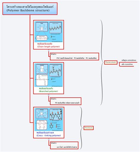 โครงสรางของสายโซโมเลกลของโพลเมอร Polymer Backbone structure