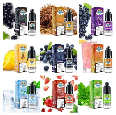 10ml RAINBOW VAPE E LIQUID ECig Vape Juice Nicotine 0mg 3mg 6mg 11mg