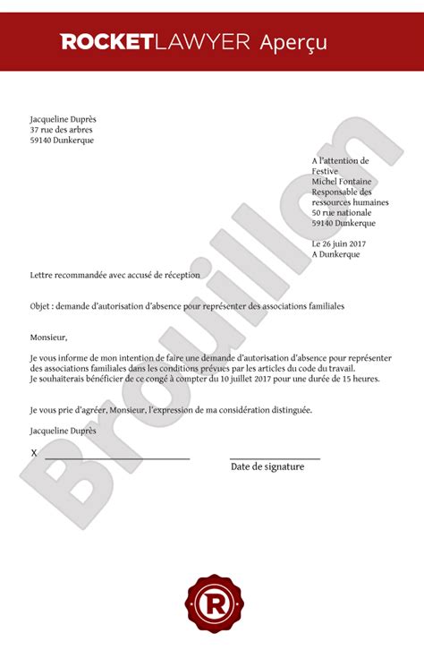 Lettre D autorisation D absence De L ãCole Financial Report
