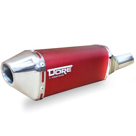 Escape Ponteira Alumínio Dore Curva em Inox CG 150 125 Titan
