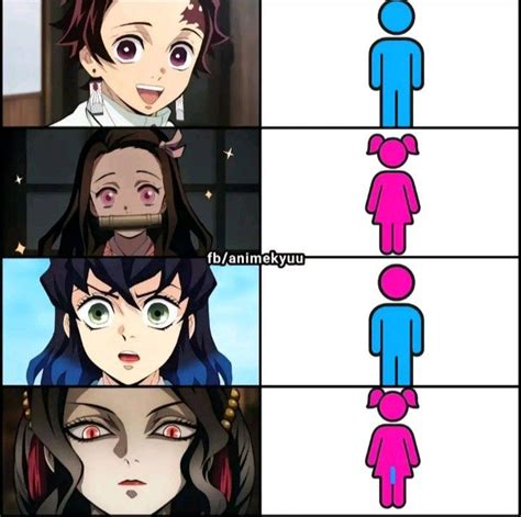 Anime Characters With Different Expressions On Their Faces