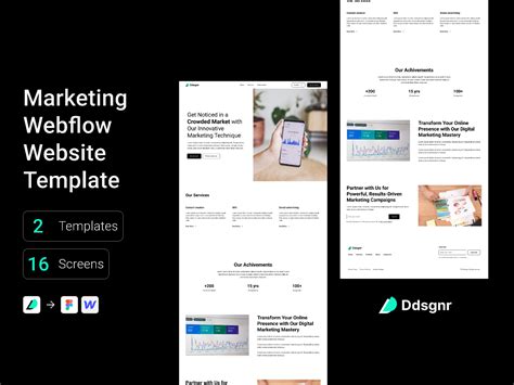 Ddsgnr Marketing Webflow Website Template Figma