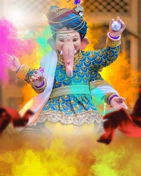 Cute Ganpati Bappa Ganesh Chaturthi CB Editing Background HD CBEditz