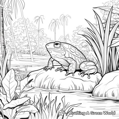 Poison Dart Frog Coloring Pages Free Printable