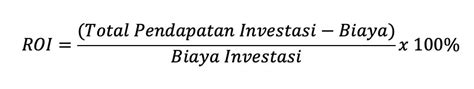 Return On Investment ROI Pengertian Rumus Cara Hitung Dan Tips