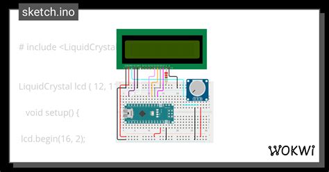 Arduino Nano Lcd Crystal Wokwi ESP32 STM32 Arduino Simulator