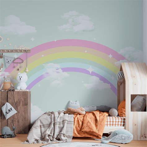 Papel de Parede Arco Íris Elo7 Produtos Especiais