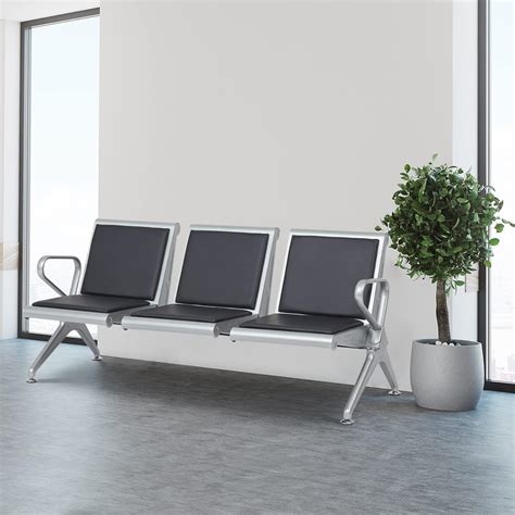 3 Link Heavy Duty Waiting Bench Pogo Furniture