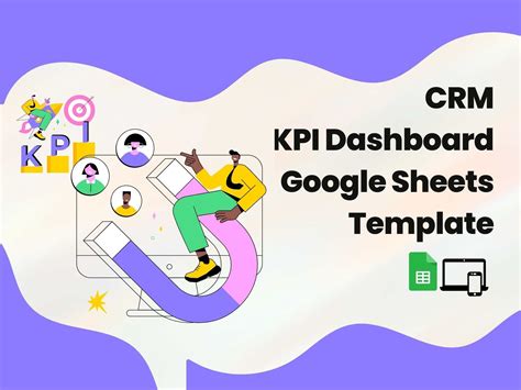 CRM KPI Dashboard Google Sheets Template Key Performance Indicator