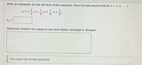 Solved Find A Formula For The General Term N Of The Chegg