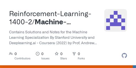 GitHub Reinforcement Learning 1400 2 Machine Learning Specialization