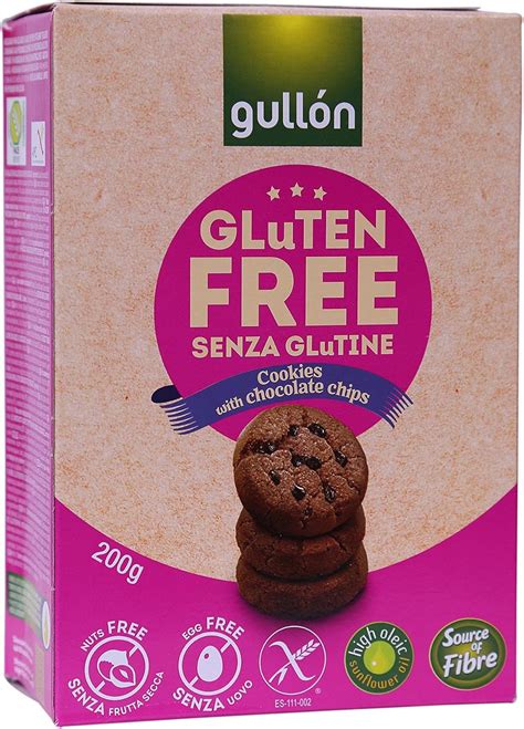 Gullón Mini Choco Chips Sin Gluten Galleta Desayuno y Merienda sin