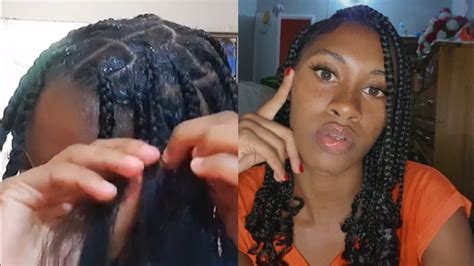 HOW TO DO KNOTLESS BRAIDS ON YOURSELF BEGINNER FRIENDLY YouTube