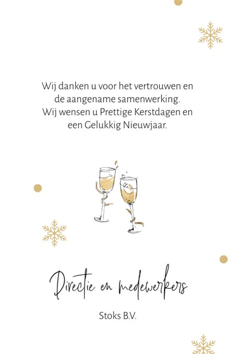 Go Go Go Zakelijke Kerstkaart Met Sprankelend Jaartal
