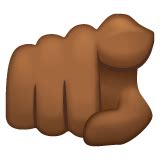 Index Pointing At The Viewer Medium Dark Skin Tone Emoji