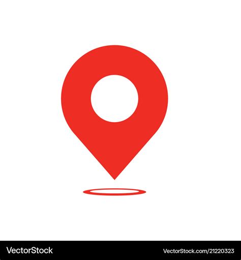 Map Pointer Icon Navigatiop Symbol Map Pin Vector Image