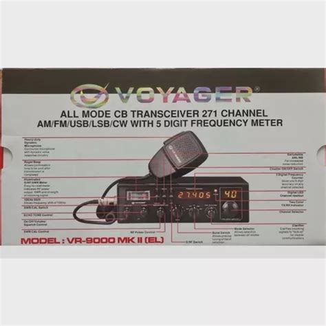Radio Px Voyager Vr 9000 Mk Ii Dama Da Noite 271 Canais Nota à venda em