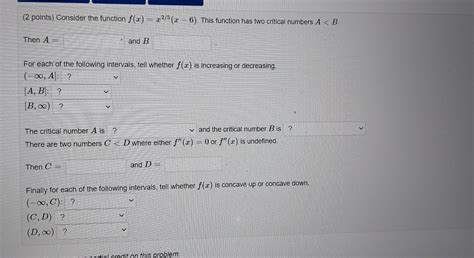solved 2 points consider the function f x x2 5 x−6 this