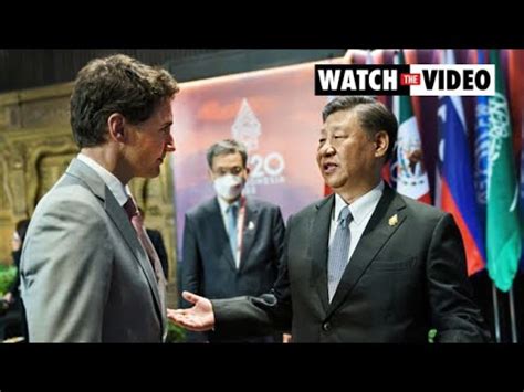 Xi Jinping Furiously Scolds Justin Trudeau Over Inappropriate Act Youtube