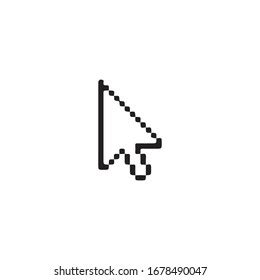 Old Style Pixel Computer Mouse Cursor Stock Vector Royalty Free 751026286