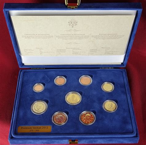 Vatikan 3 88 Euro Und Goldmedaille 2012 Premium Satz Euro Kursmuenzen