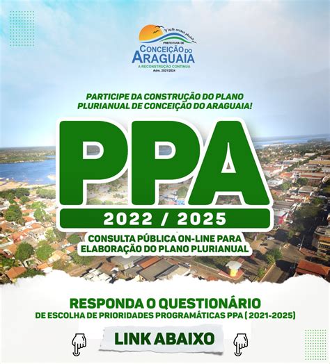 CONSULTA PÚBLICA ON LINE PARA ELABORAÇÃO DO PLANO PLURIANUAL PPA 2022