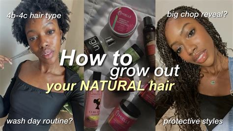 How To GROW Your Natural Hair Natural Hair Product Recs Big Chop