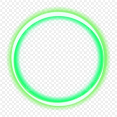 Círculo Brillante De Gradación De Luz Verde Neón PNG Verde Neón Luz