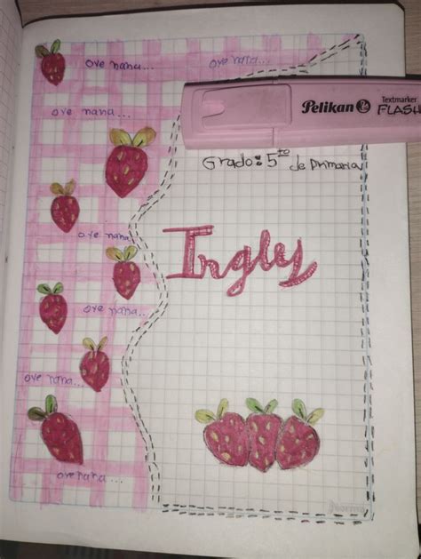 Portada De Ingles Coquette En Tarjetas De Invitacion A Mano