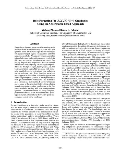 pdf role forgetting for alcoqh universal role ontologies using an ackermann based approach