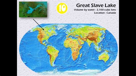 Largest Lakes In The World Map