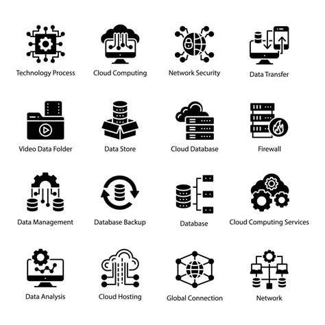 Pack Of Data Sharing Vector Icons 16760198 Vector Art At Vecteezy