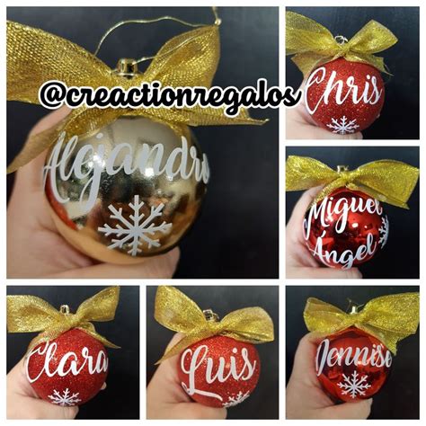 Esferas Navide As Personalizadas Christmas Bulbs Holiday Decor
