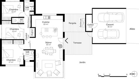 Plan D Architecte Maison Plain Pied Home Alqu