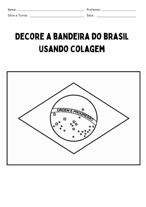 10 Atividades sobre o Dia da Bandeira no Brasil para educação infantil