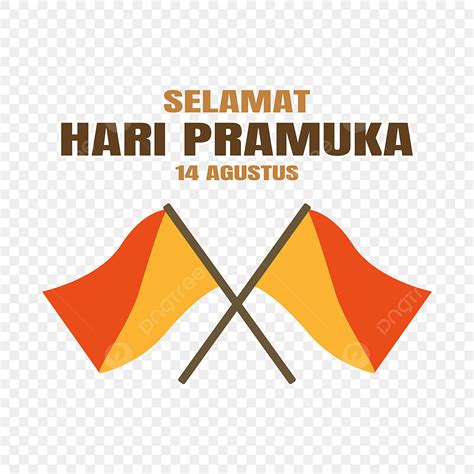 Scout Hari Pramuka Vector Art PNG Selamat Hari Pramuka With Yellow Red