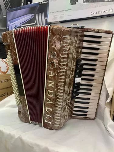 Acordeon Sanfona Scandalli Baixos Nova Frente Gr Tis